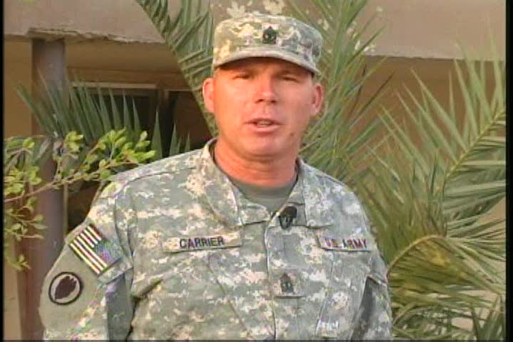 DVIDS - Video - 1st Sgt. Paul Carrier