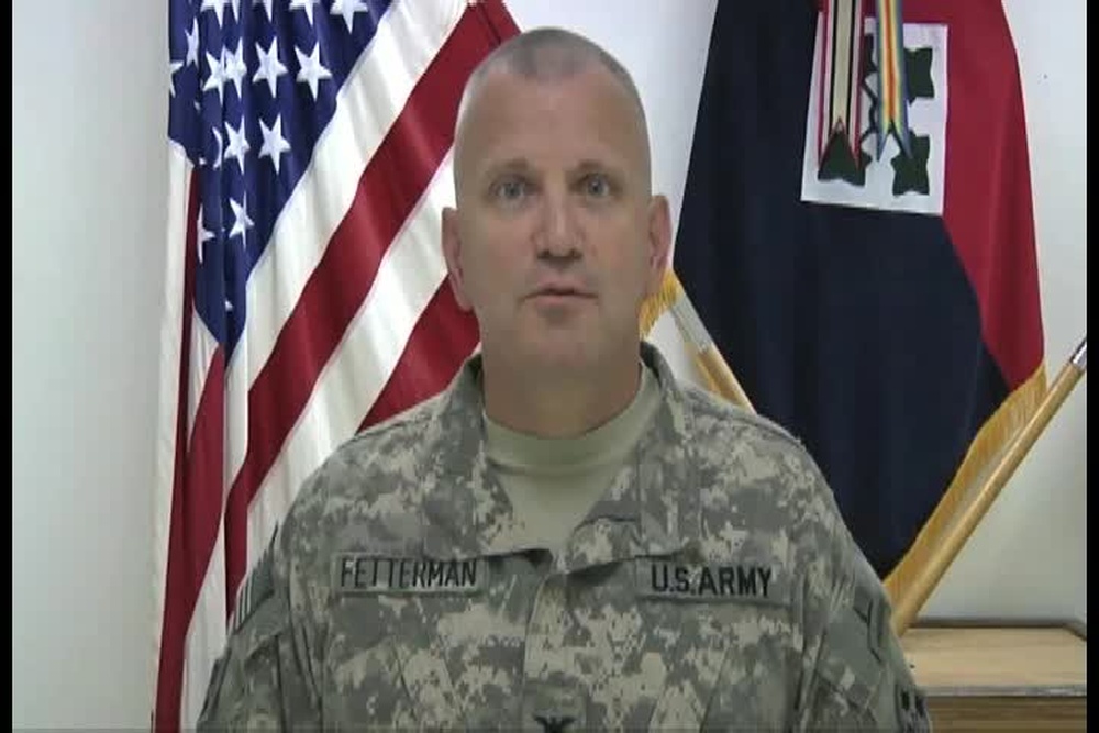 DVIDS - Video - Col. Patrick Fetterman