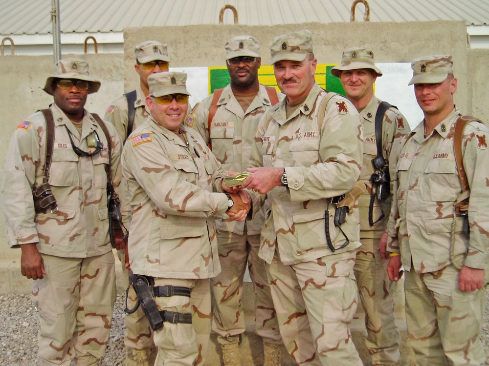 DVIDS - Images - 256th Soldiers Donate Money for Memorial