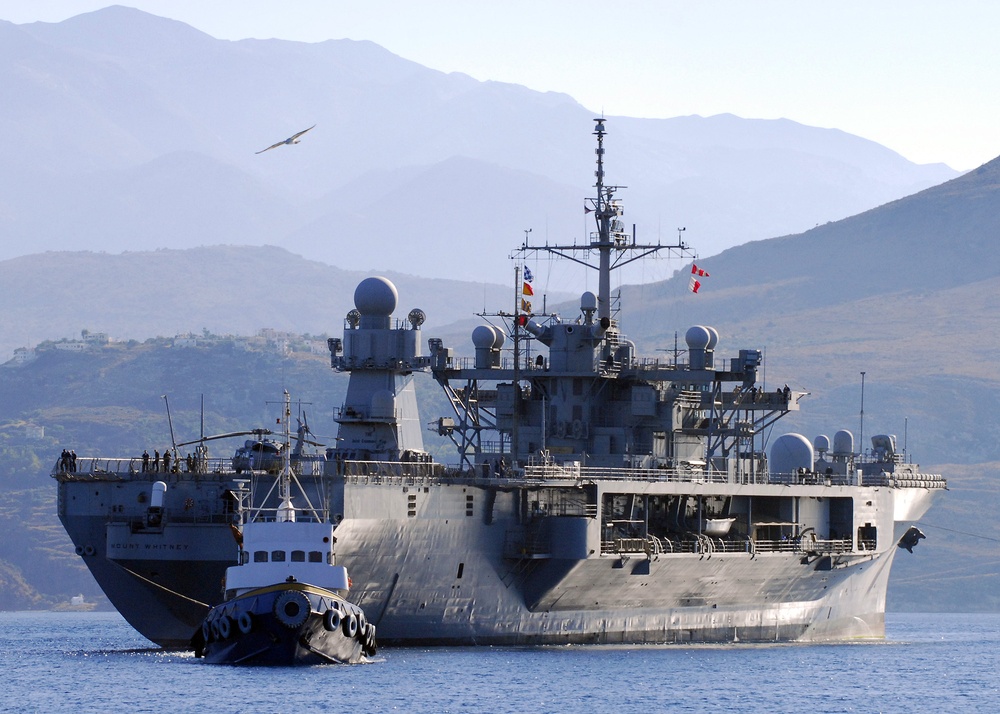 DVIDS - Images - USS Mount Whitney Souda Harbor