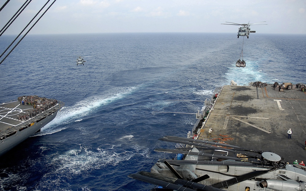 DVIDS - Images - MH-60S Seahawk helicopters transport materials [Image ...