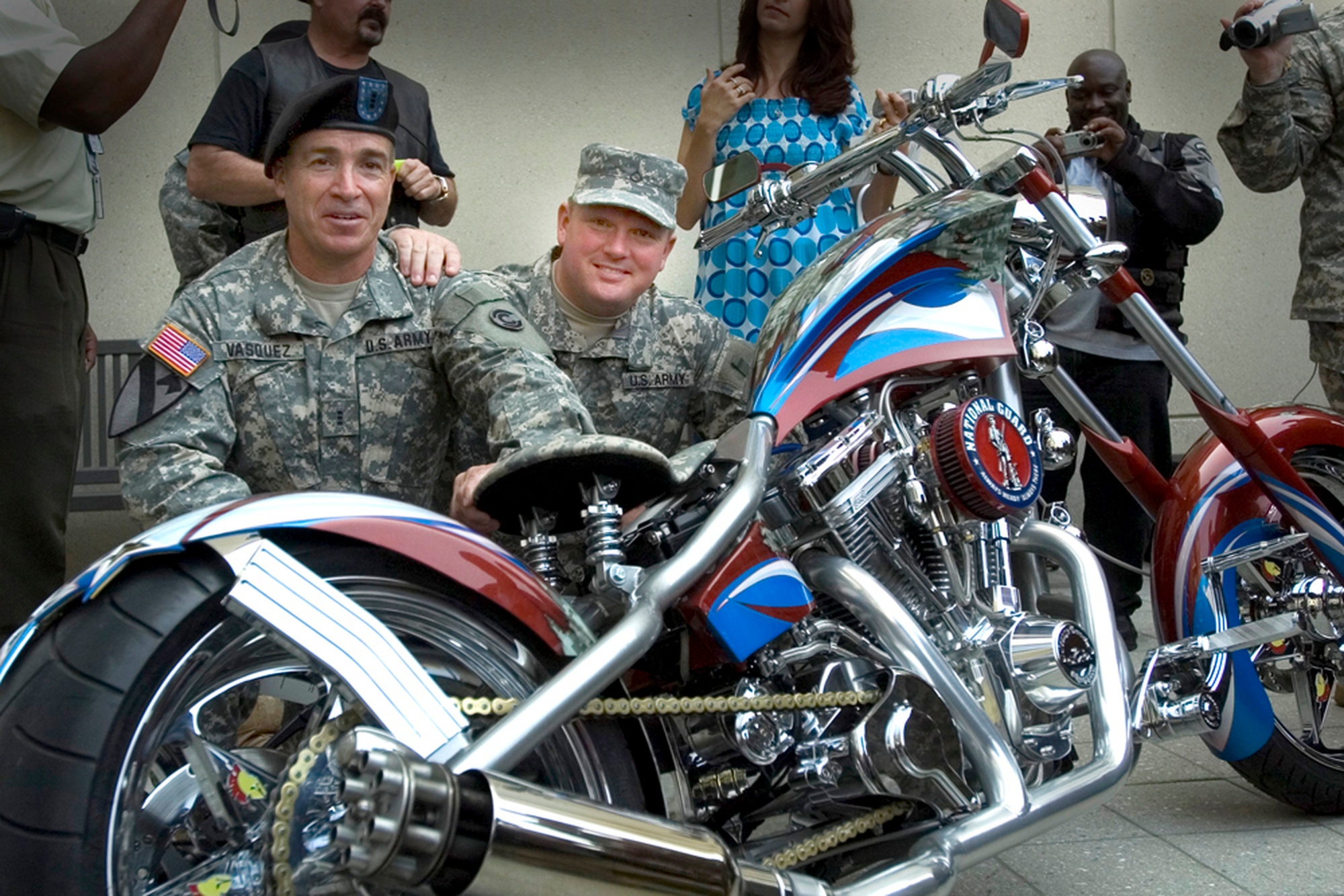 Military Motorcycle Chopper