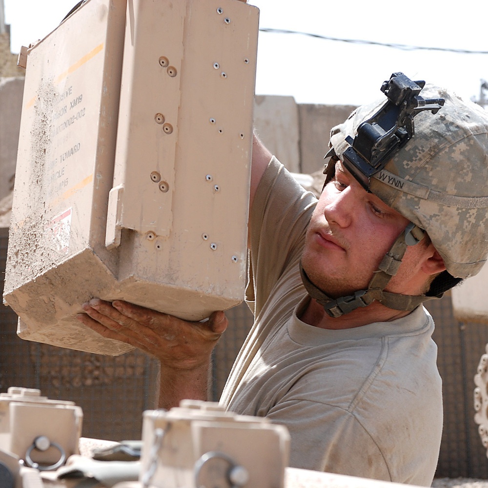 DVIDS - Images - Tankers keep their guard up by maintaining equipment ...