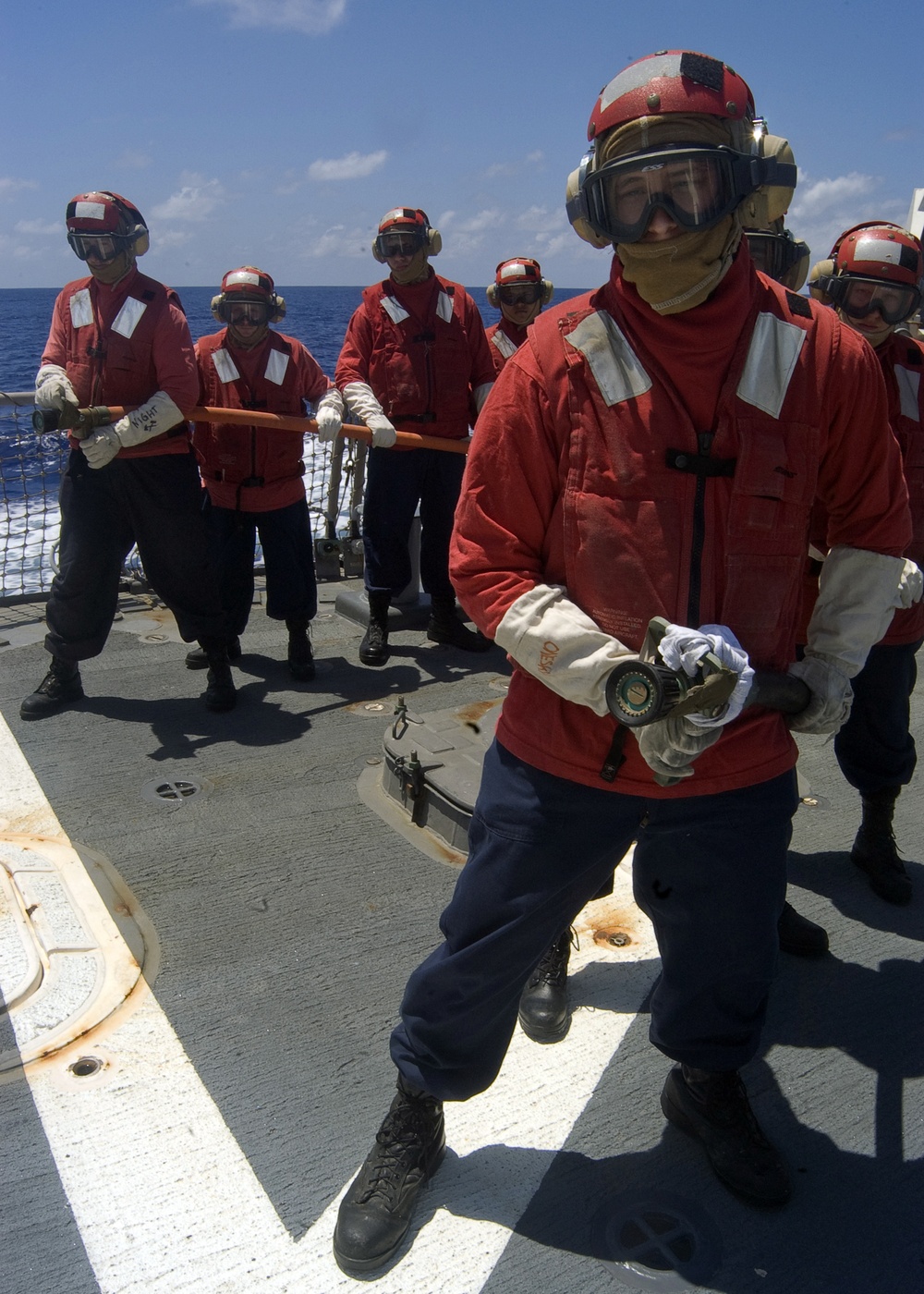DVIDS - Images - Sailors aboard the USS Fitzgerald practice "crash and ...