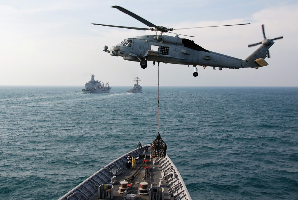 DVIDS - Images - Navy helicopters assist resupply mission
