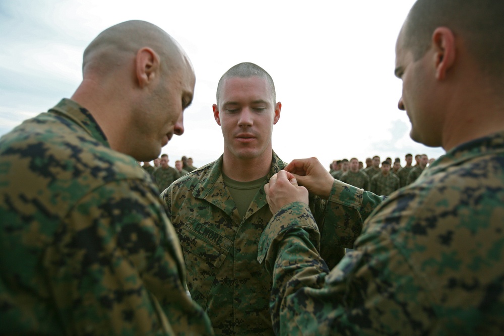 DVIDS - Images - Marine officer, enlisted promoted aboard USS Essex ...
