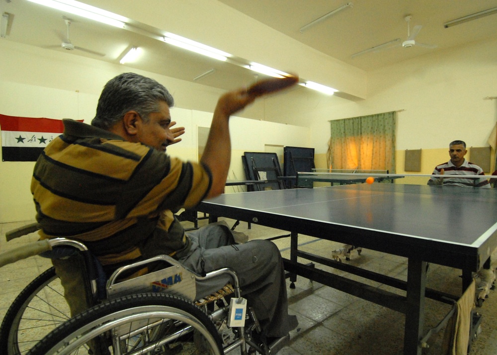 DVIDS - Images - Reigning Iraqi Disabled Ping-Pong Champion Hones Skills