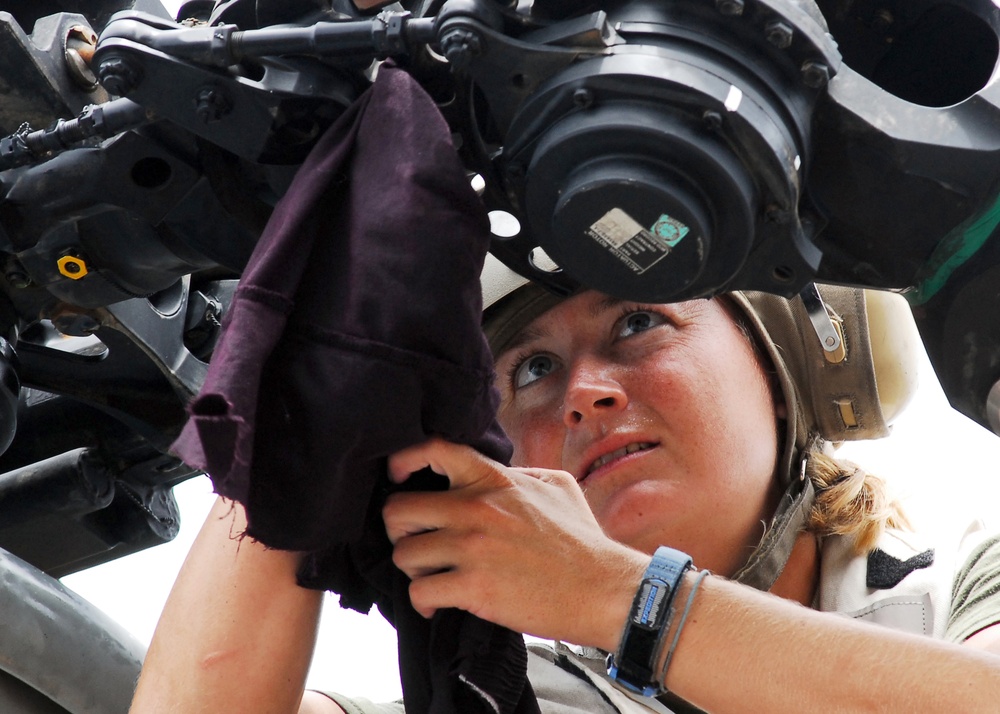 DVIDS - Images - Working hard washing a helicopter [Image 1 of 3]