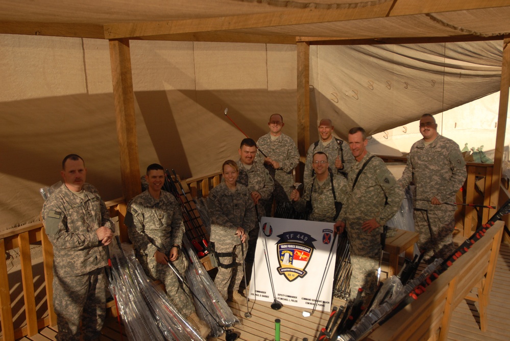 DVIDS - News - N.C. Guardsmen serving in Iraq receive golf clubs from ...
