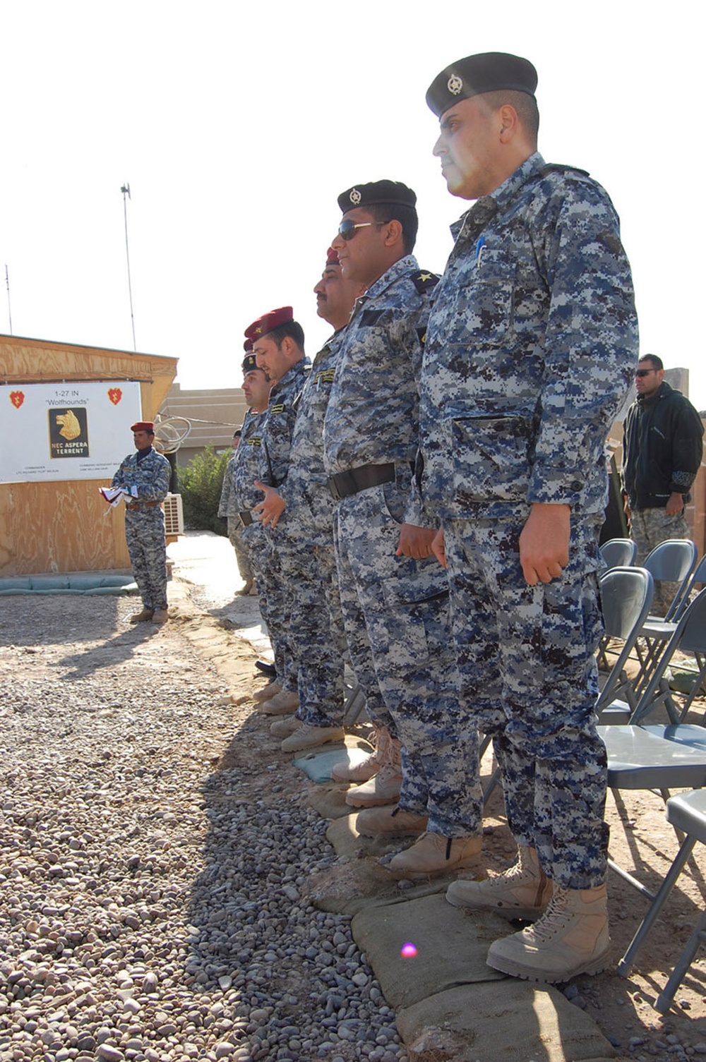 DVIDS - Images - Wolfhounds, Iraqi Security Force raise Iraqi flag over ...