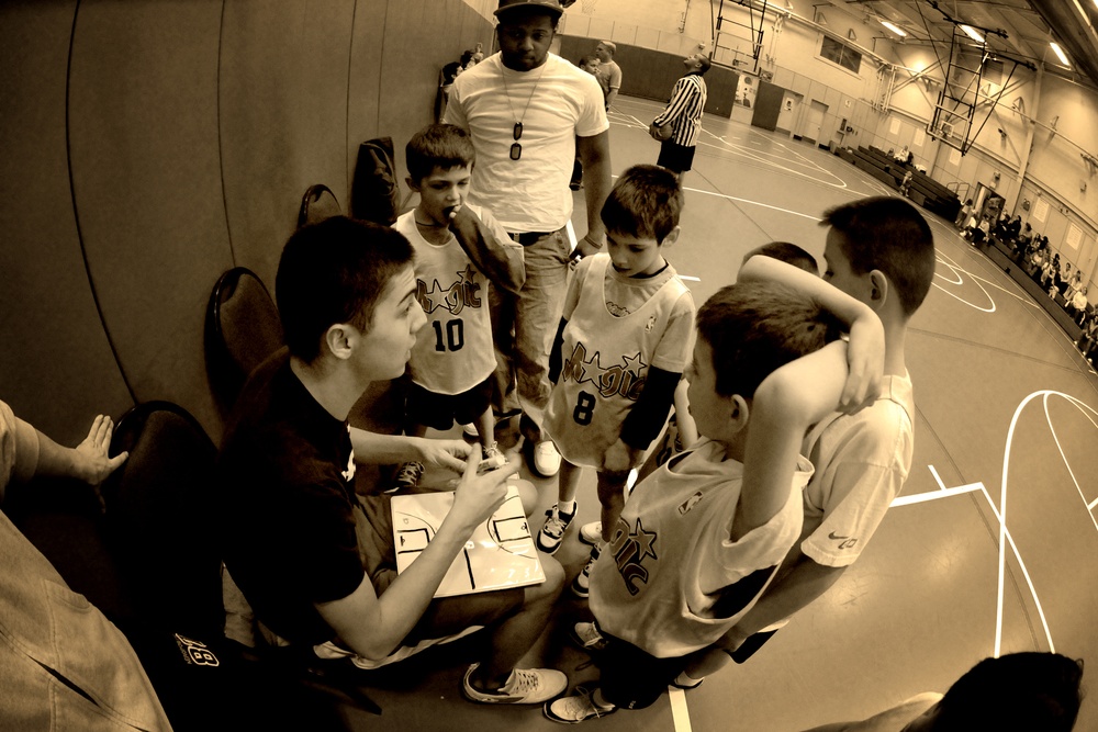 DVIDS - News - 610th Air Control Flight Airmen coach youth basketball team