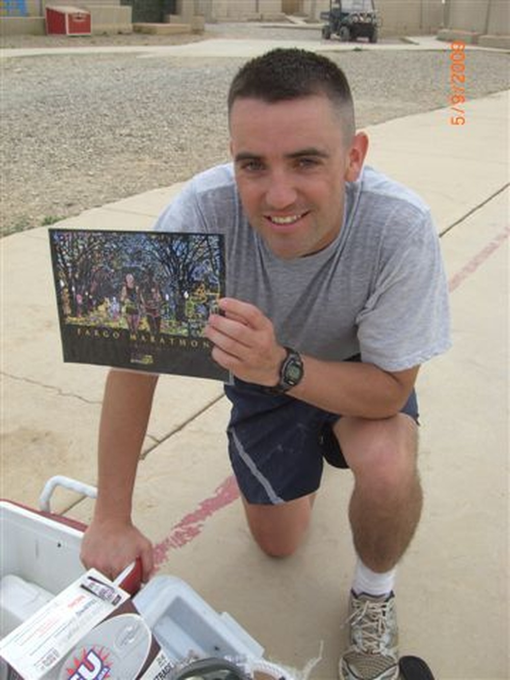DVIDS - News - Happy Hooligan completes Fargo Marathon from Iraq