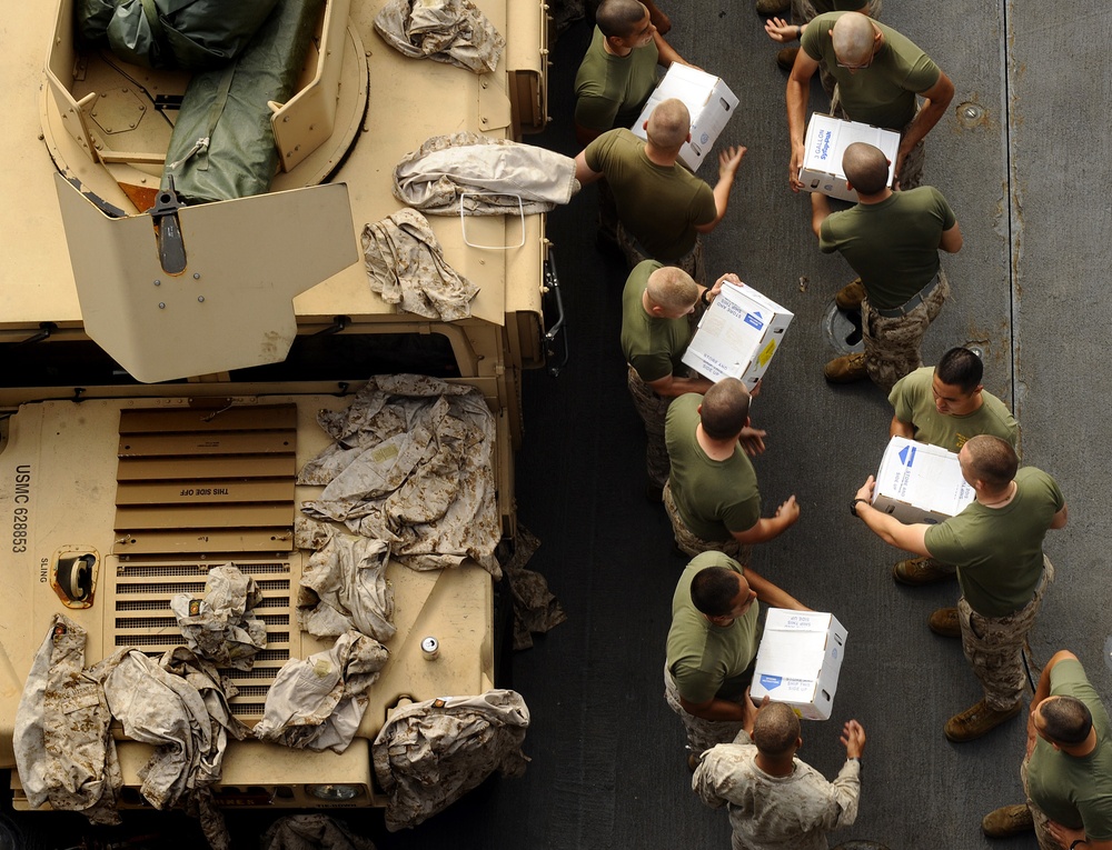 DVIDS - Images - Transferring Boxes and Supplies [Image 1 of 3]