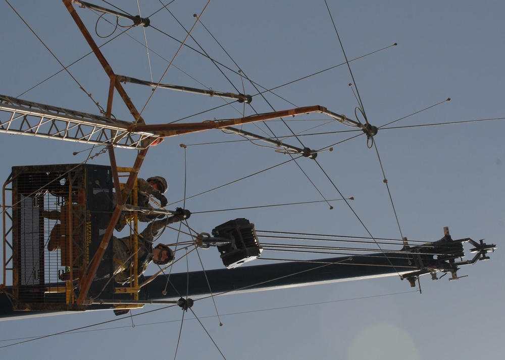 DVIDS - News - Vertical adjustment: Maintenance mission lifts Soldiers ...