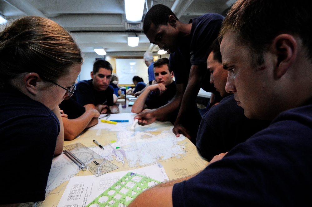 DVIDS - Images - Cadet Nautical Chart Training [Image 2 of 4]