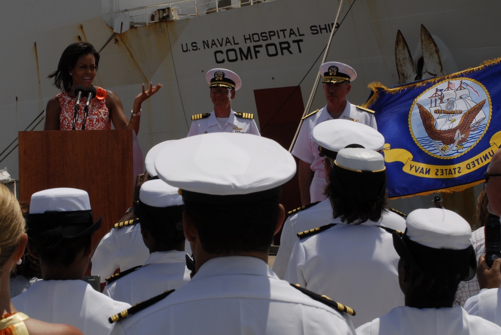 DVIDS - News - First Lady Visits Naval Station Norfolk to Thank ...