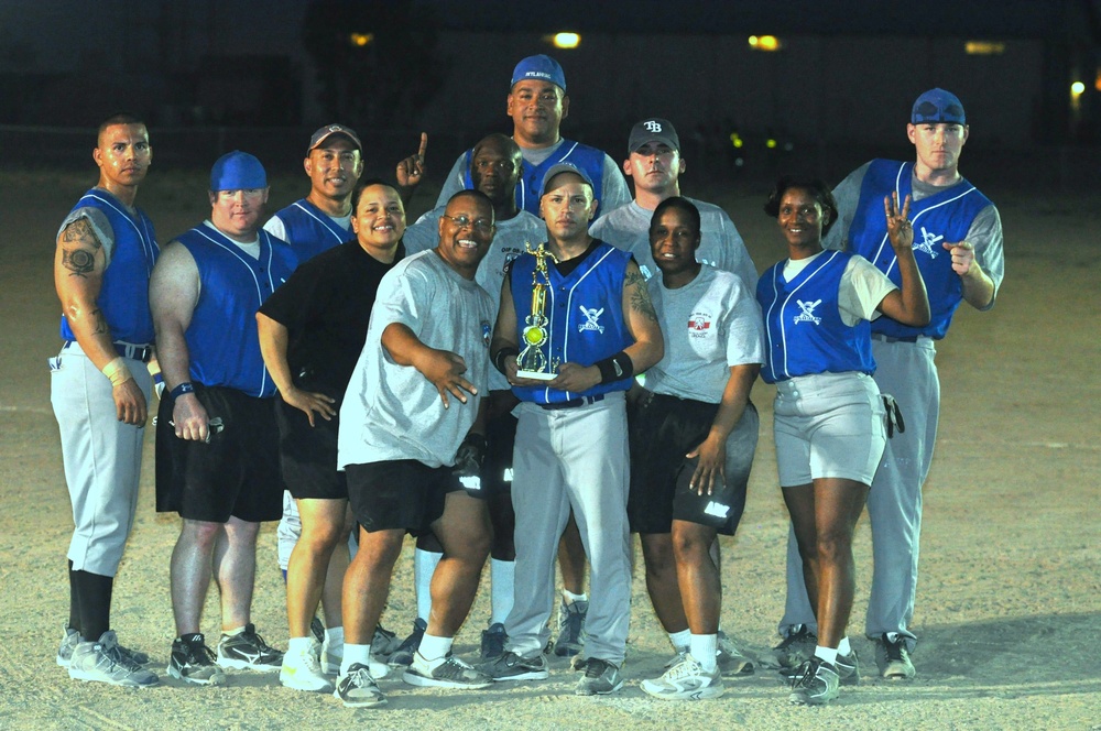 DVIDS - News - 'Knights' edge out 'Witch Hunt' in softball championship