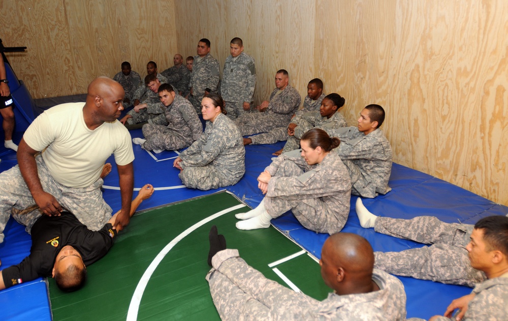 DVIDS - News - Deployed US Soldiers become assistant combatives instructors