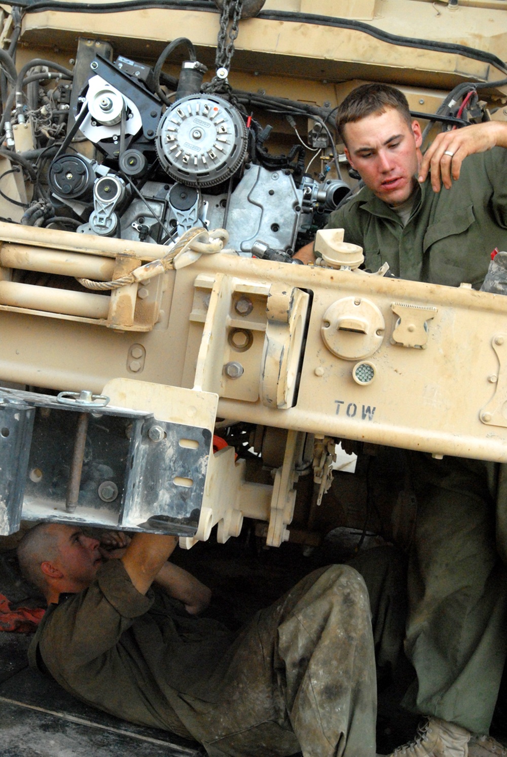 DVIDS - News - Mechanics swap engine one bolt at a time