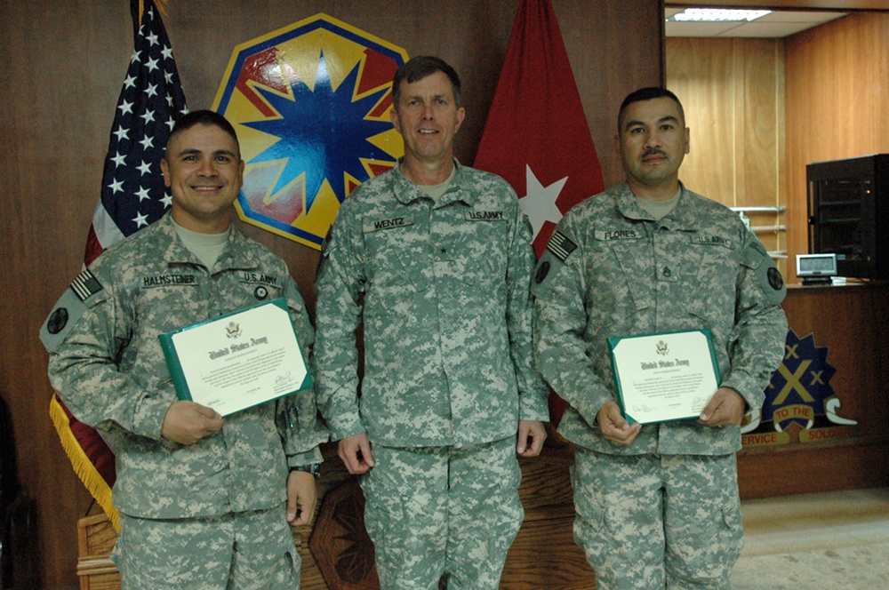 DVIDS - News - Non-commissioned officers re-up in Iraq, families watch ...