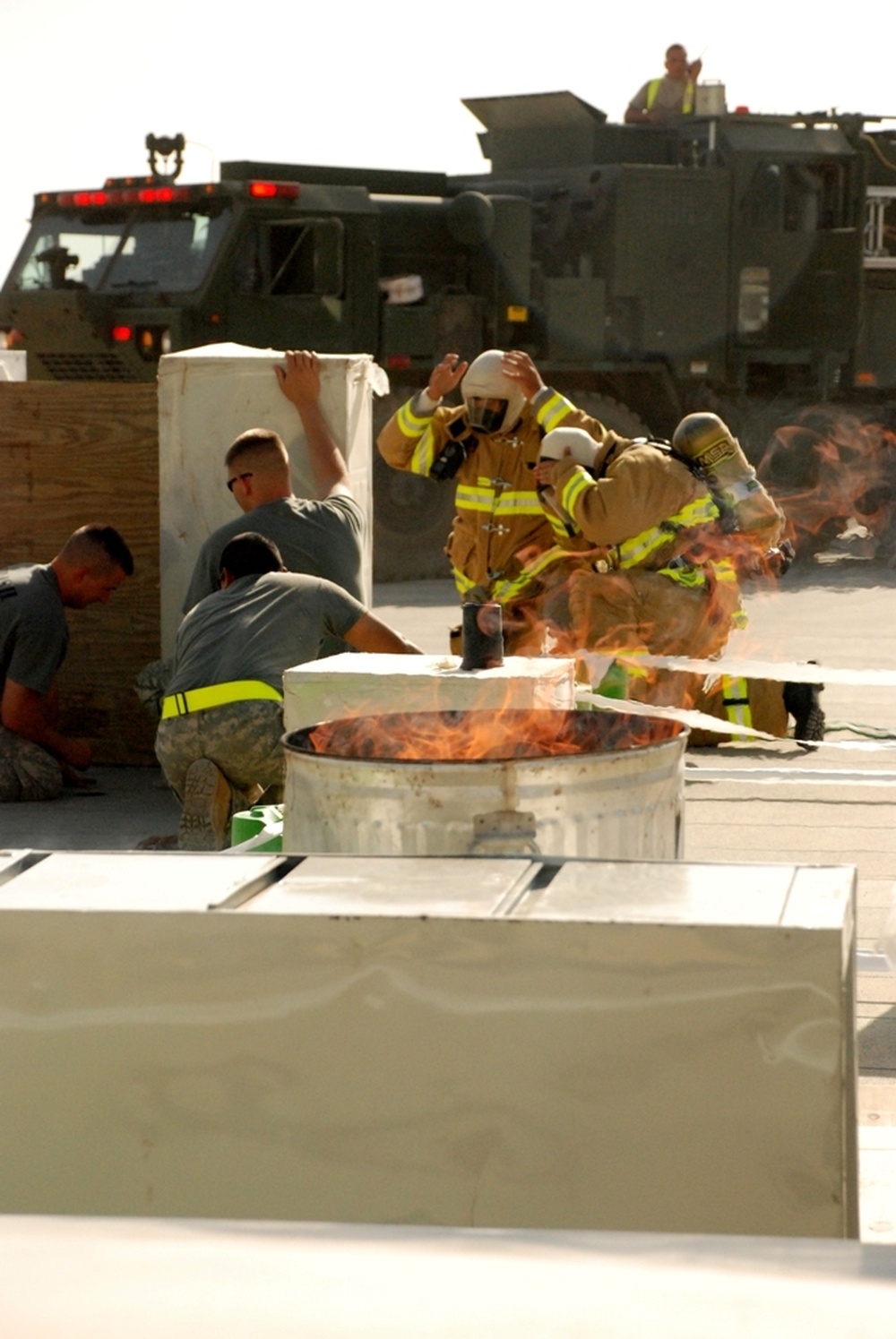 DVIDS - News - Fire, Crash and Rescue detachment supports aviation mission