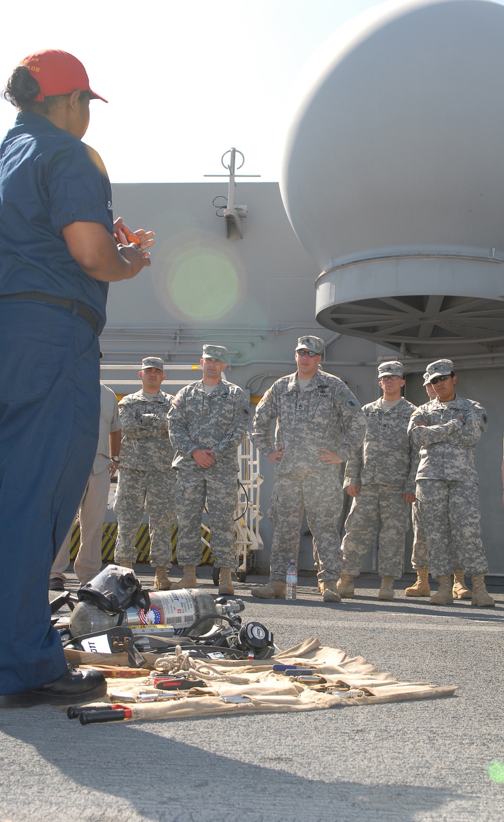 DVIDS - Images - JTF Guantanamo Soldiers Visit USS Wasp [Image 2 of 6]