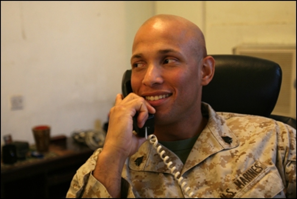 DVIDS - News - Marine in Iraq receives phone call from US President