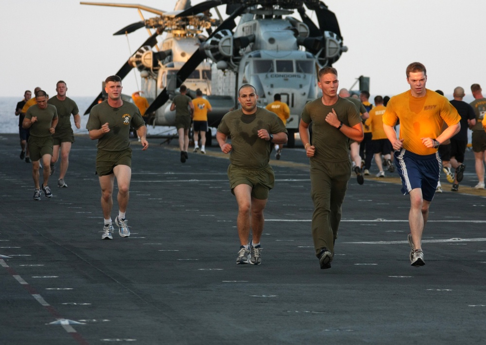 DVIDS - Images - Marines from the 22nd MEU compete in a race aboard USS ...