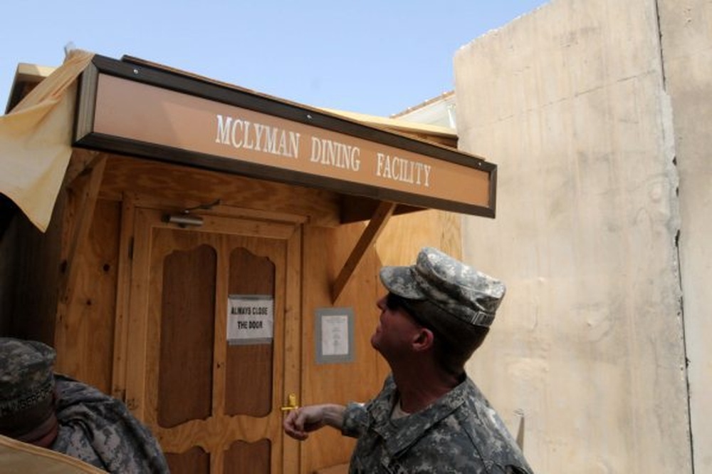 DVIDS - News - FOB Cobra dedicates Dining Facility to fallen Soldier