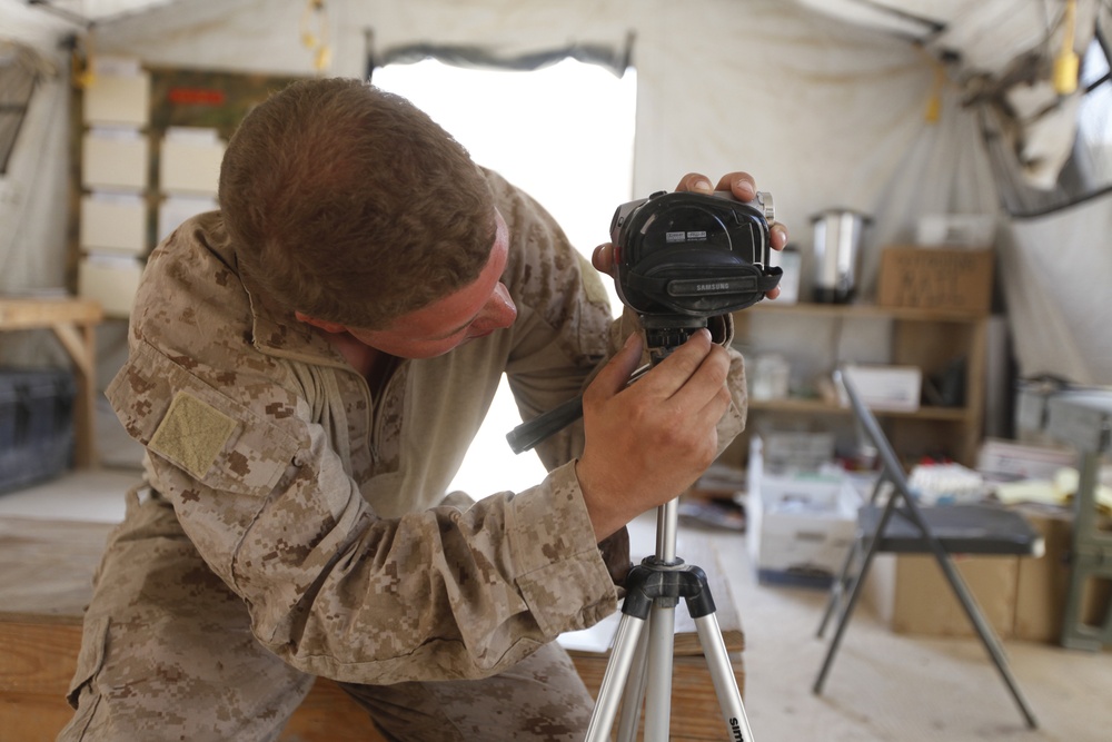 DVIDS - News - Afghanistan-deployed Marines record messages, book ...