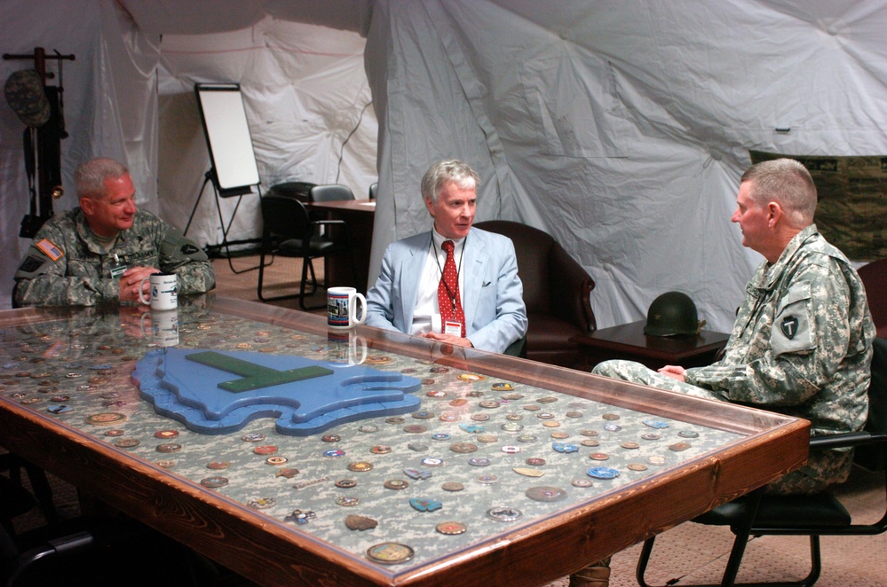 DVIDS - Images - 36th Infantry Division Meets With Former Iraq Ambassador