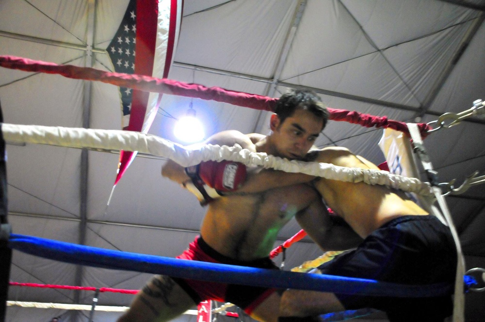 DVIDS - News - Fists fly during COB Adder Fight Night
