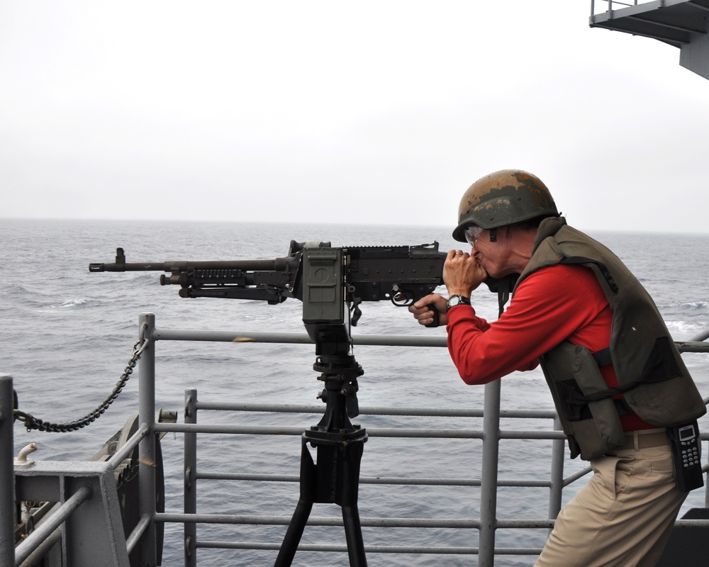 DVIDS - Images - Sailors fire weapons [Image 1 of 2]