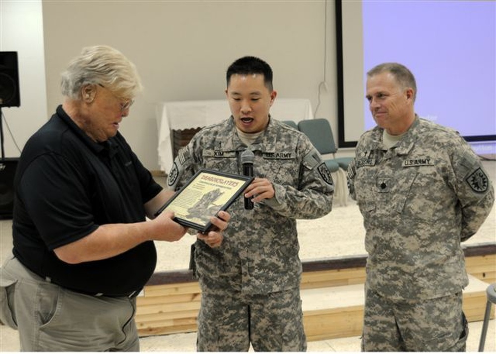 DVIDS - News - Vietnam Veteran inspires service members at COB Adder
