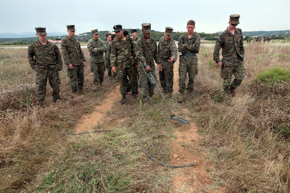 DVIDS - Images - Marines, Greek soldiers learn to sweep for IEDs [Image ...