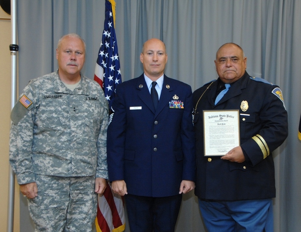 DVIDS - News - Indiana State Police recognize Guardsmen with awards