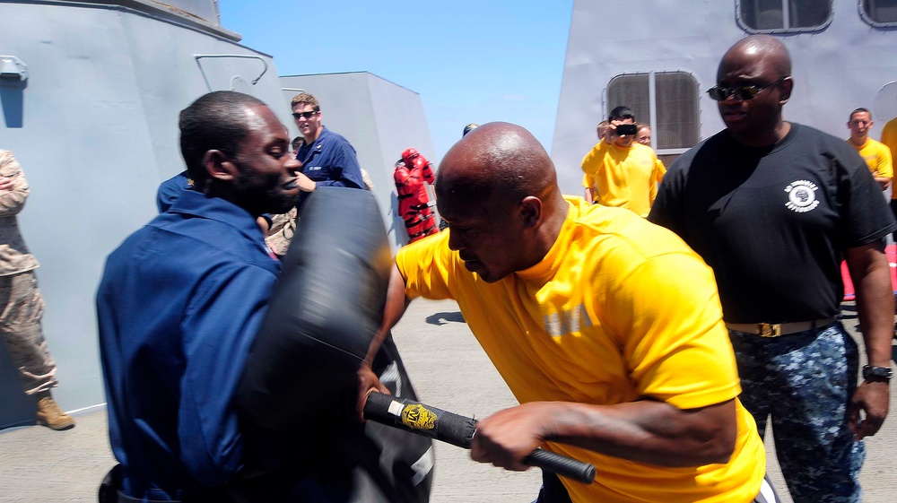DVIDS - Images - Force protection training aboard USS Mesa Verde [Image ...