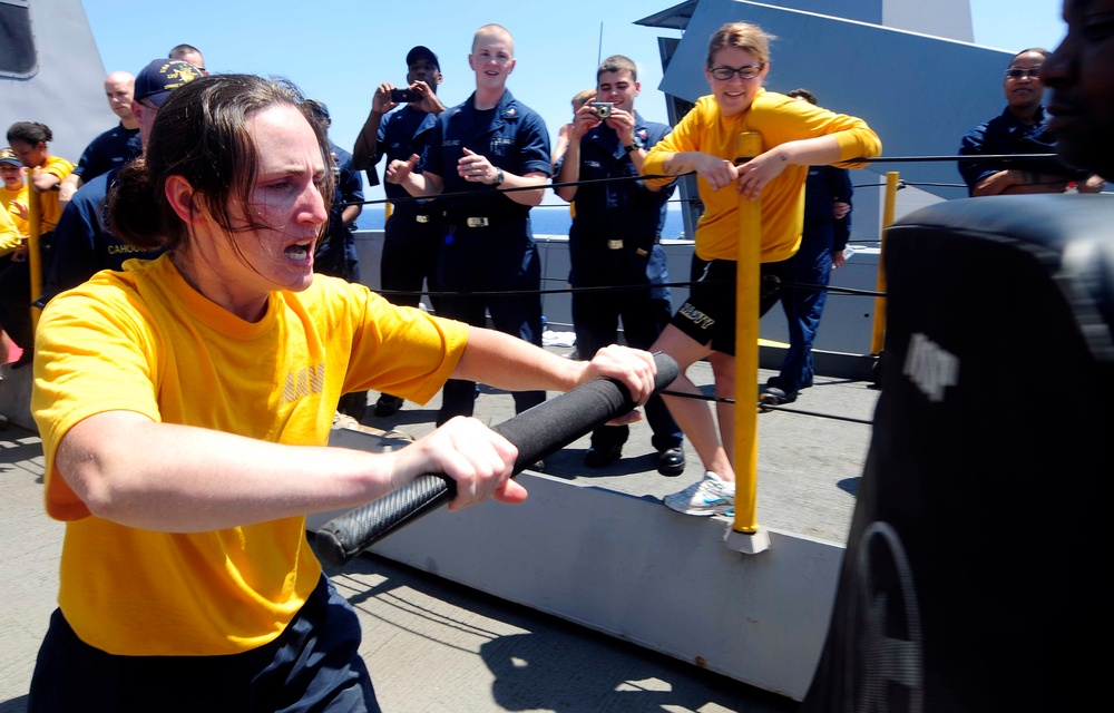DVIDS - Images - Force protection training aboard USS Mesa Verde [Image ...