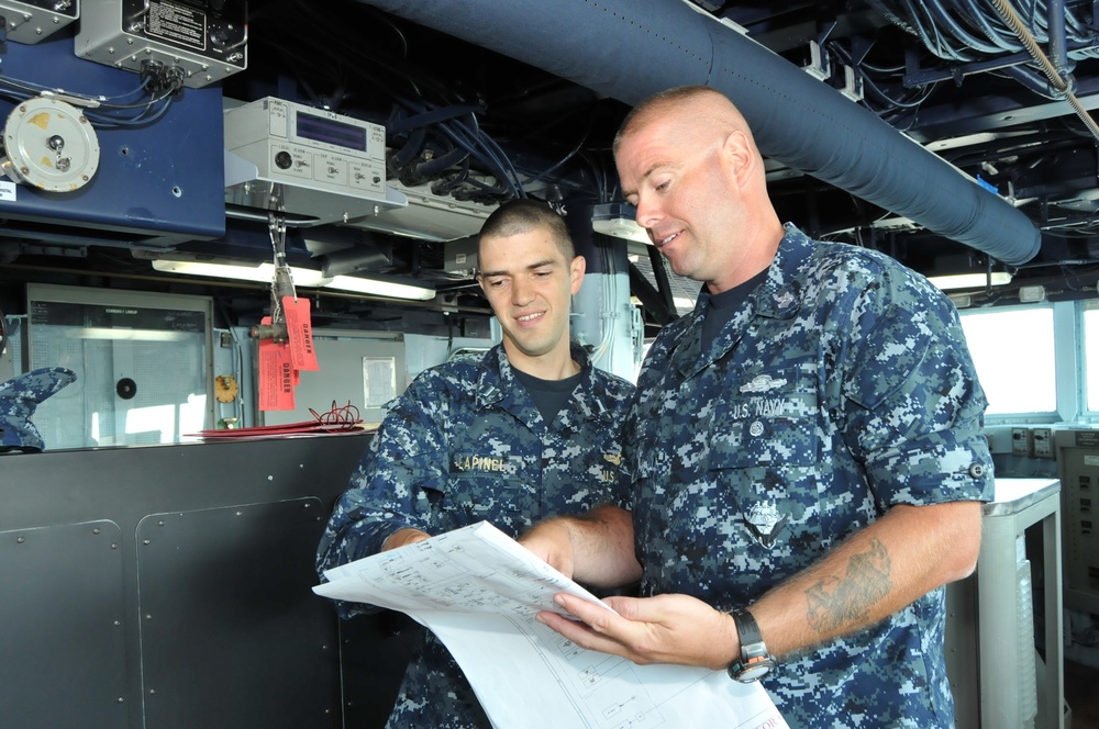 DVIDS - Images - SPAWAR team ensures USS Benfold Networks are fine ...