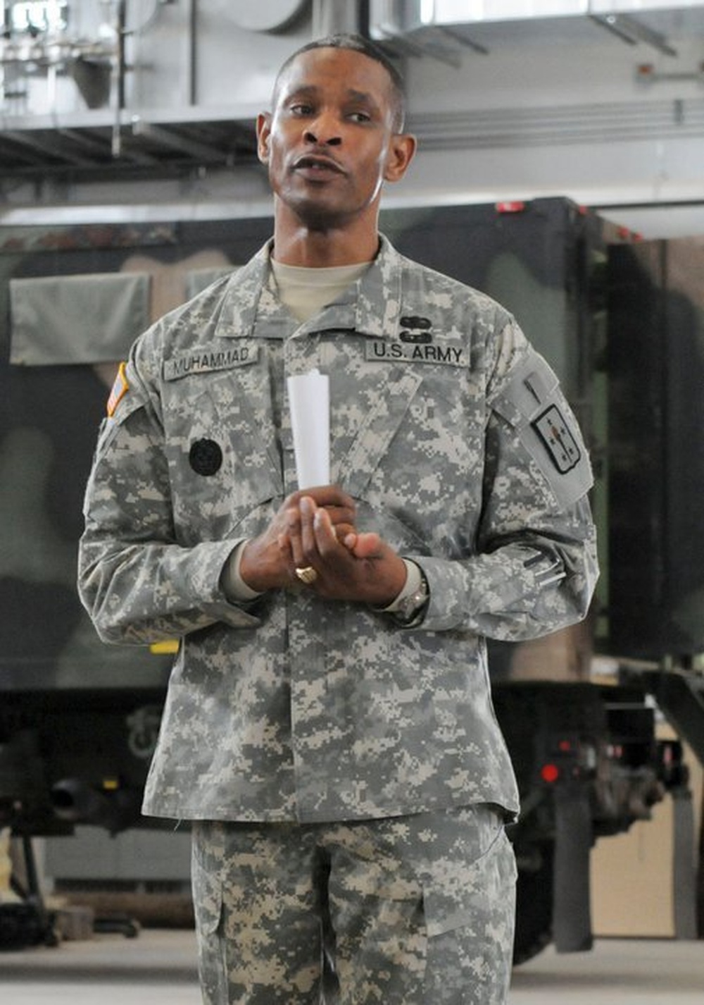 DVIDS - News - Ordnance regimental CSM visits 123rd BSB soldiers