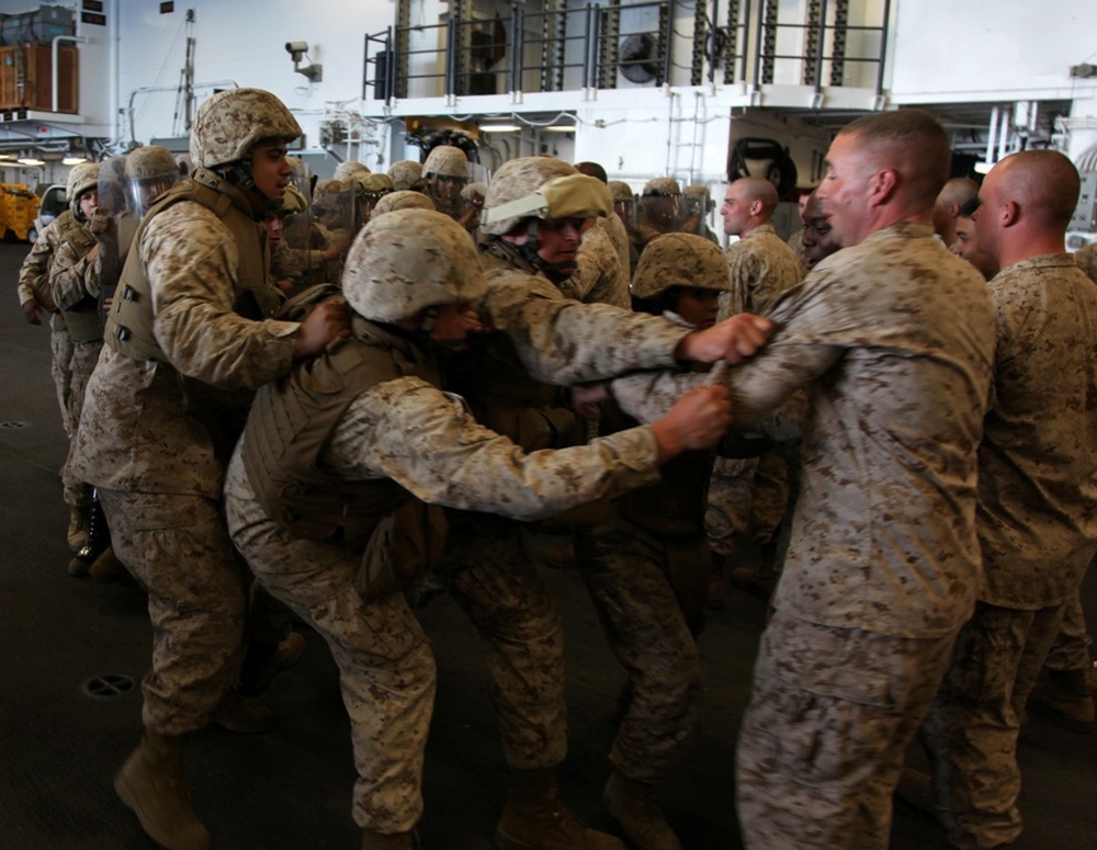 DVIDS - Images - MPs train for riot control [Image 4 of 5]