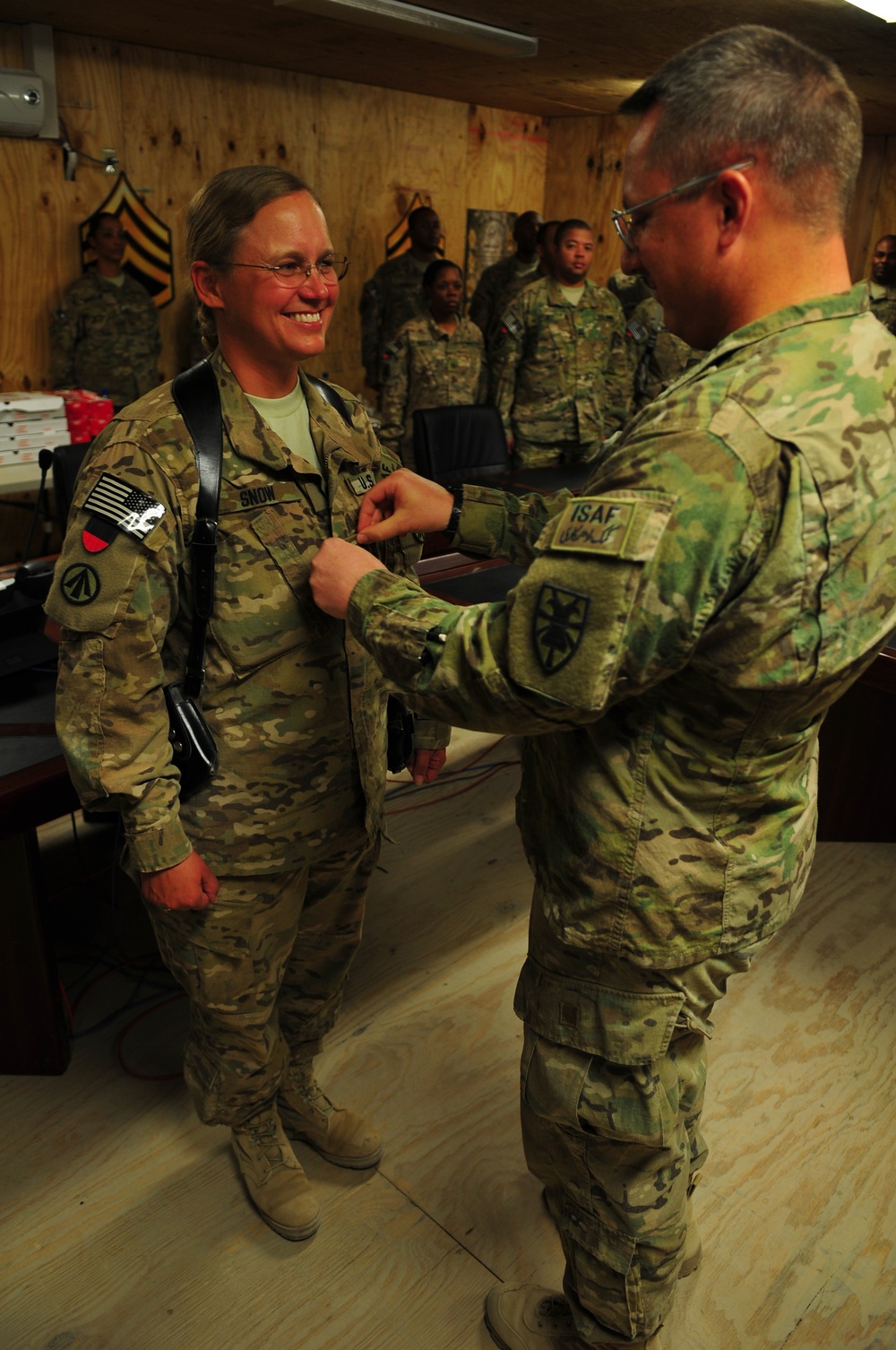 DVIDS - News - ‘Resolute’ officer makes downrange promotion a family affair