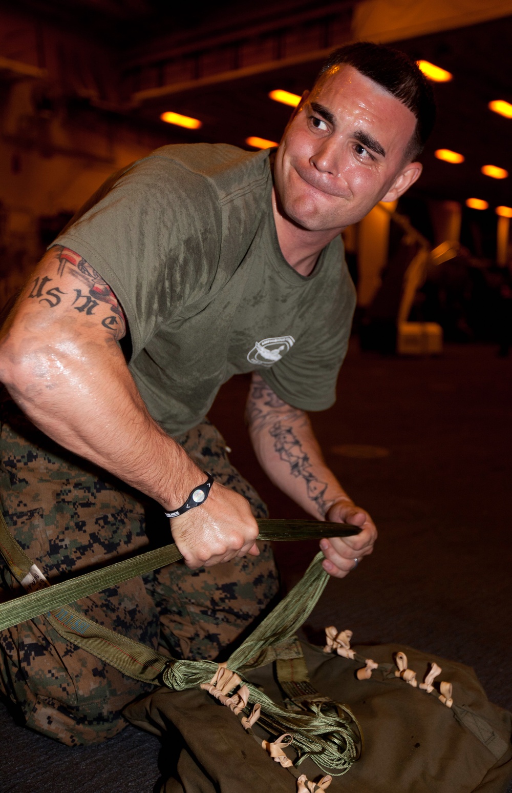 DVIDS - Images - Riggers pack parachutes at sea [Image 1 of 2]