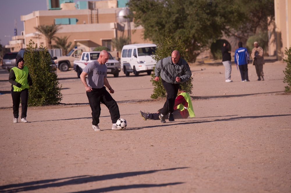 DVIDS - News - Kuwaiti & American friendship develops over a game of soccer