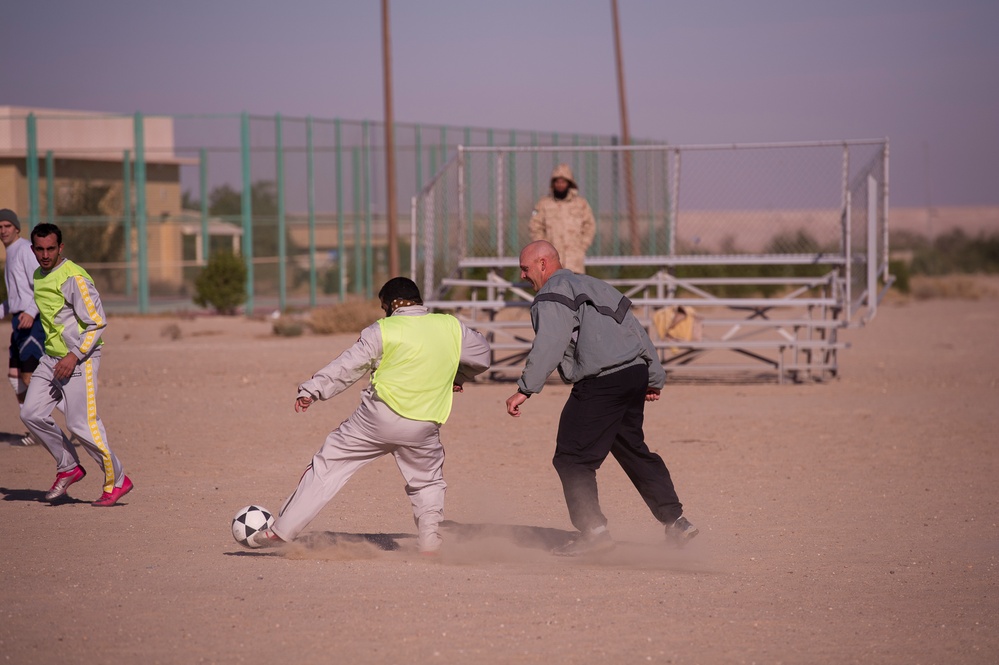 DVIDS - News - Kuwaiti & American friendship develops over a game of soccer