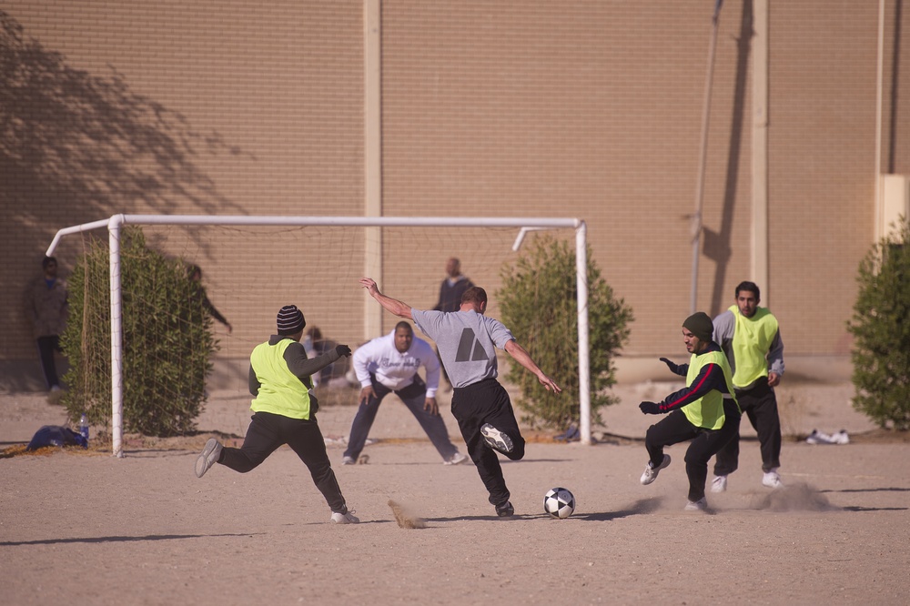 DVIDS - News - Kuwaiti & American friendship develops over a game of soccer