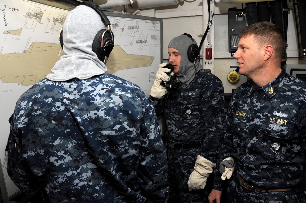 DVIDS - Images - USS Nimitz general quarters [Image 4 of 5]