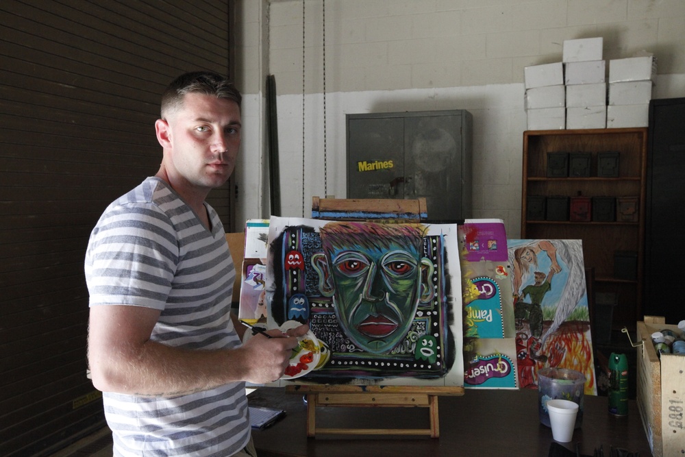 DVIDS News Sergeant Therapeutically Paints Through PTSD Healing Process
