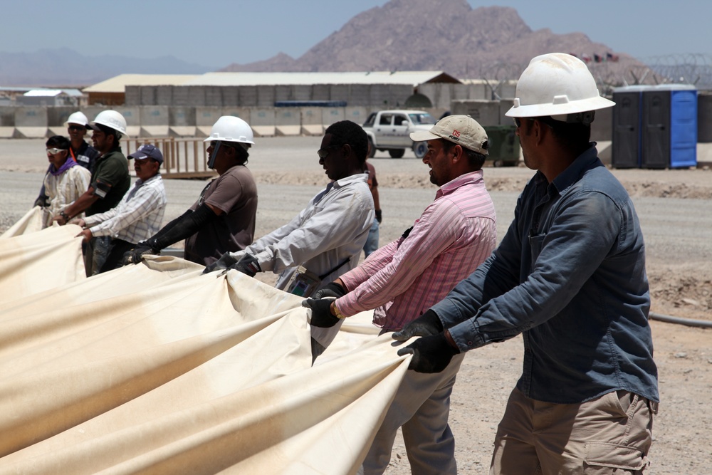 DVIDS - Images - Fire house tarp taken down on Camp Delaram II [Image 3 ...