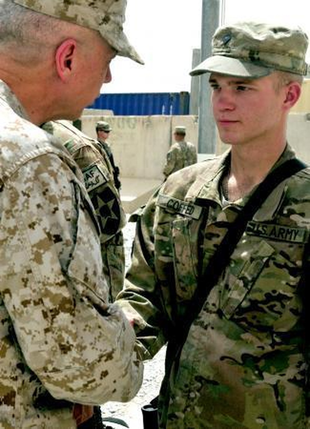 DVIDS - News - Soldiers get ‘coined’ by ISAF commander at Spin Boldak